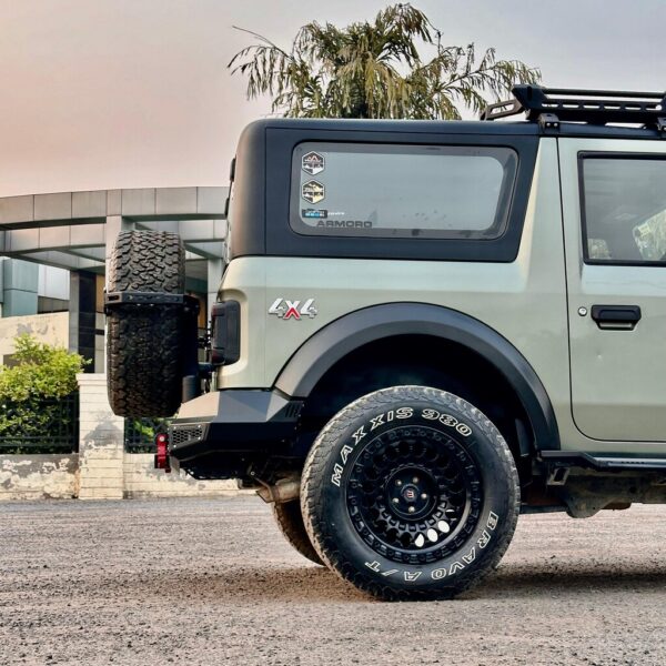 PROMAN: METAL REAR BUMPER FOR THAR 3-DOOR – ACCESSORIES FOR THAR, JIMNY ...
